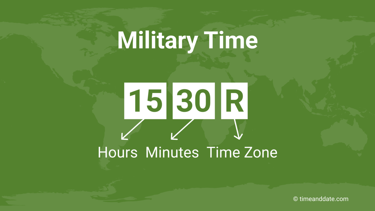 List Of Military Time Chart List Of Military Time Chart