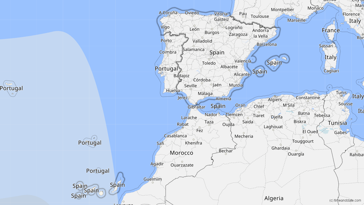 Solar Eclipses in Spain
