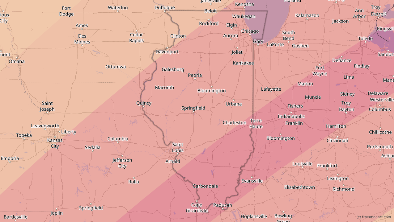Apr 8, 2024 – Total Solar Eclipse in Illinois, United States