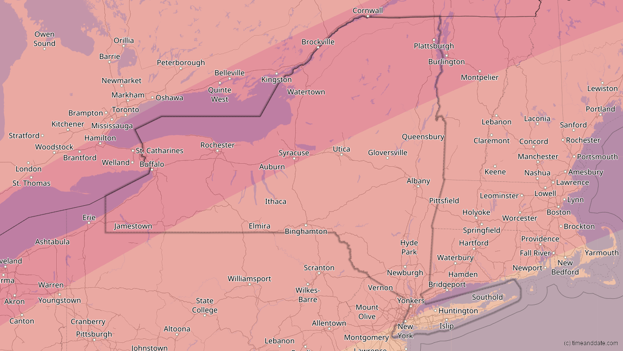 Apr 8, 2024 – Total Solar Eclipse in New York, United States